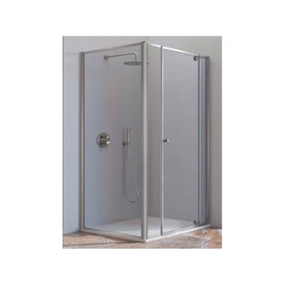 Mampara Abatible Pivotante Plata (Kassandra) - Mamparas y Duchas